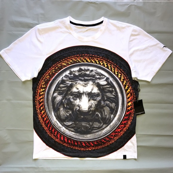 Versace Italia 1969 | Shirts | Versace 969 Italia Lion Shield Tshirt ...